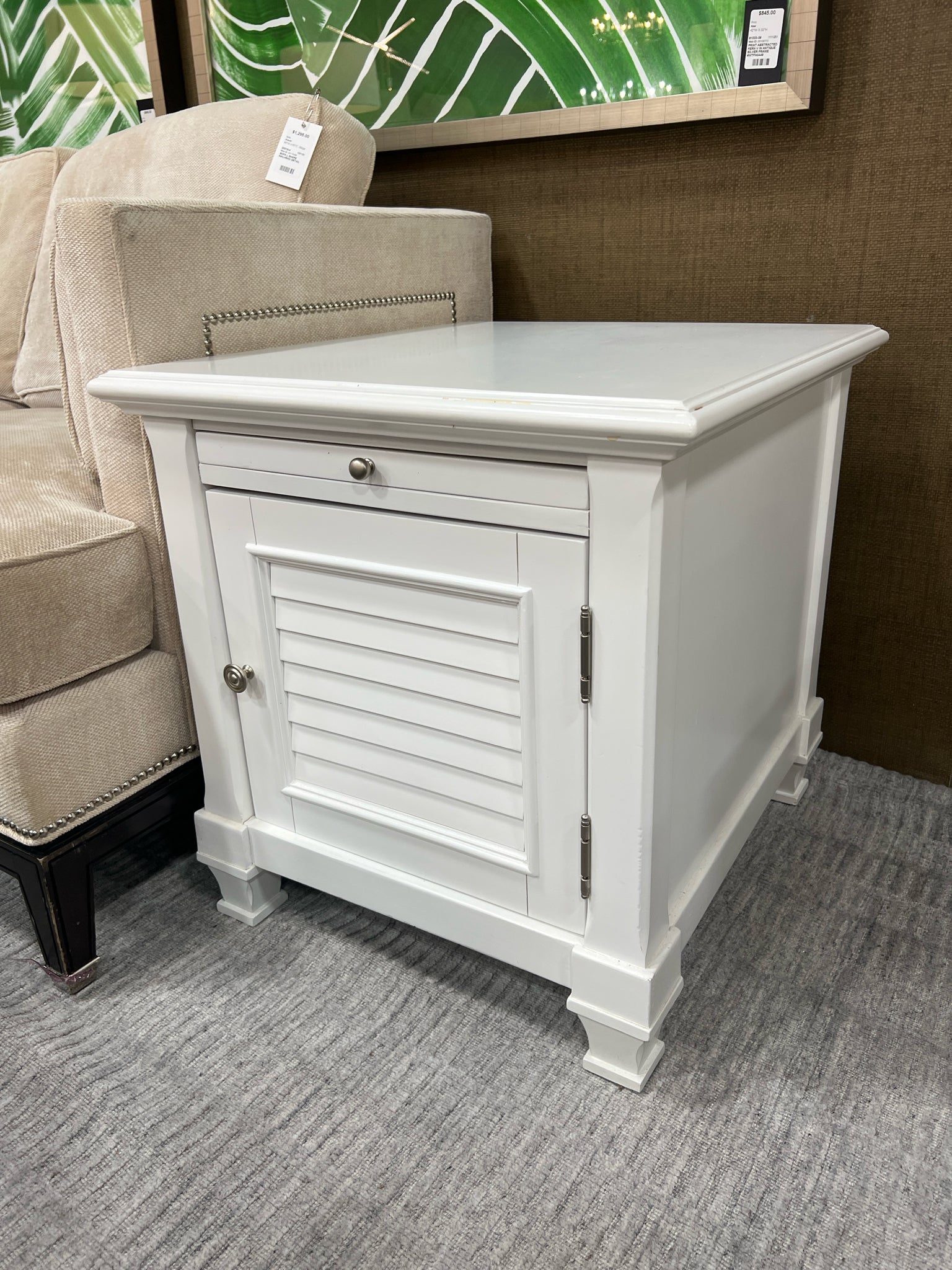 New Arrivals PAIR OF NIGHT STANDS 1 SHUTTER DOOR – Consign & Design