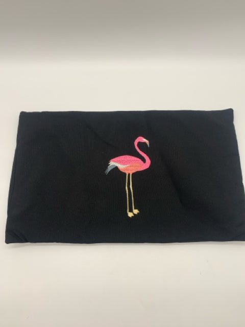 PILLOW CASE RECTANGLE FLAMINGO ON BLACK – Consign & Design